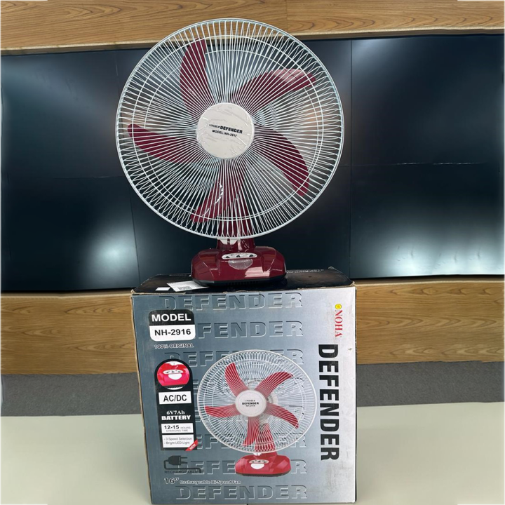Defender 2916 Rechargeable Multi-Function 16inch Fan | Daraz.com.bd