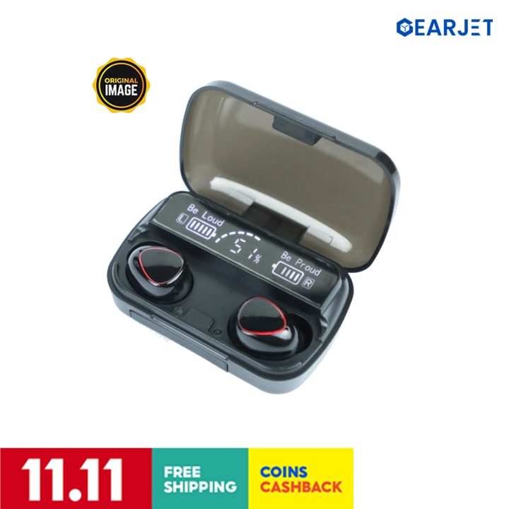 M10 TWS Bluetooth Earphones With Microphone HiFi Stereo Touch Wireless ...