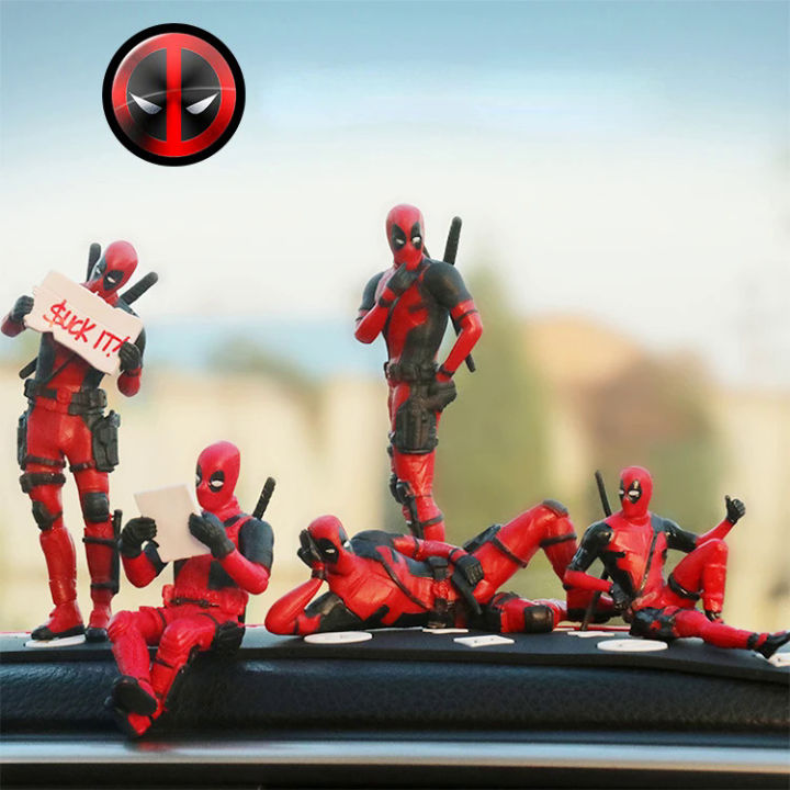 【Solitary waves】Deadpool Groot Anime Action Figure Sitting Posture ...