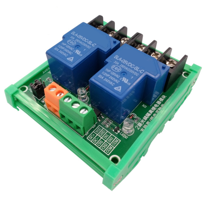2 Channel Relay Module 30A with Optocoupler Isolation Low Trigger 24V | Daraz.com.bd