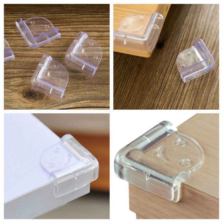 4 pcs Baby safety Silicone Table Corner Protector, Furniture Edge ...