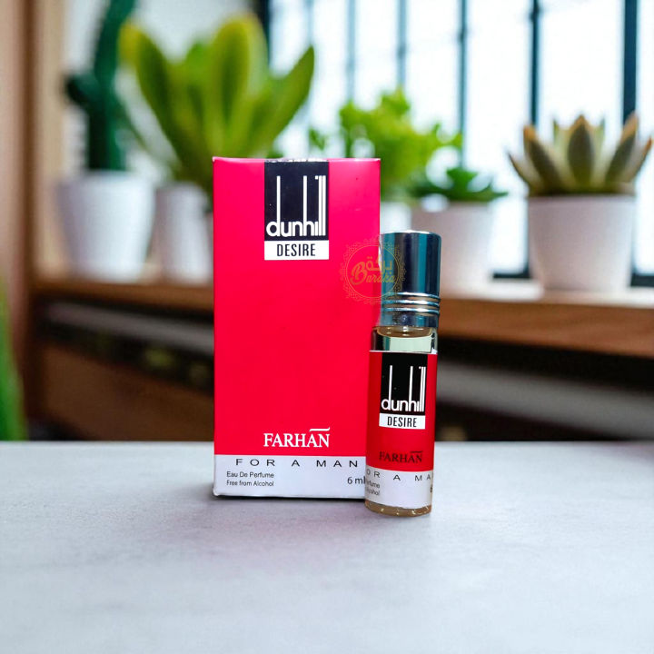 Dunhill Desire Red EDT Roll-On Attar 6ml for Men - Premium Non ...