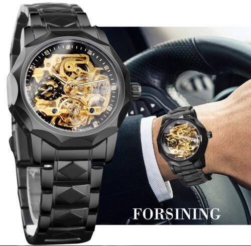 Forsining Luxury Automatic Tourbillon Diamond Outdoor Mens Mechanical ...