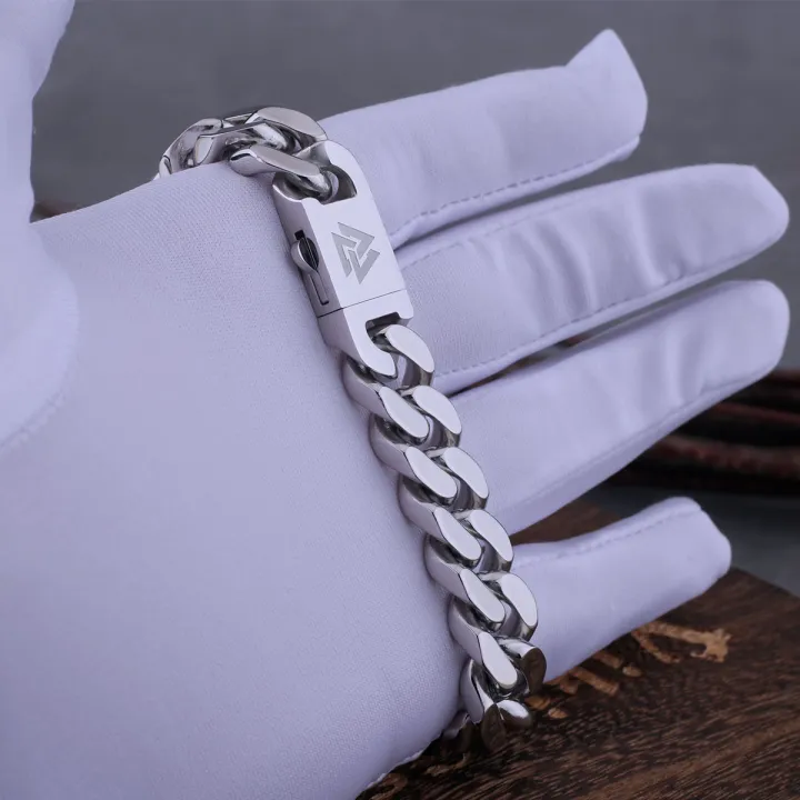 Viking Cast Cuban Chain Men's Bracelet Stainless Steel Fine Polished ...