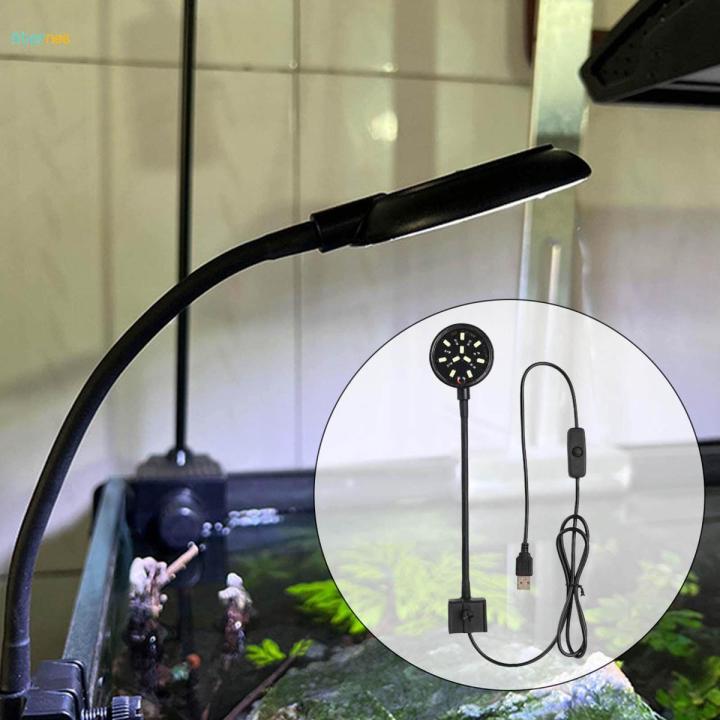 Small Fish Tank Light Clip on USB LED Lighting for Aquarium Desktop ...