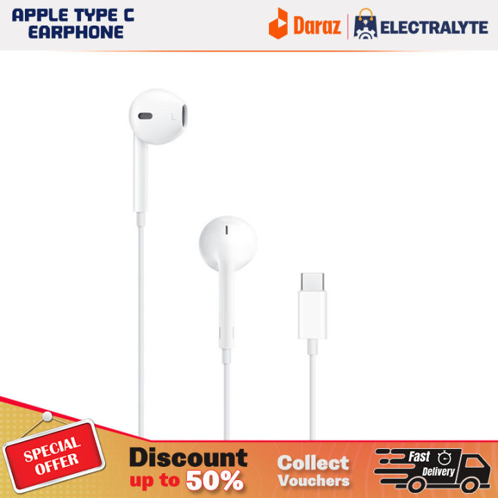 Type C Earphone For Iphone 15/16/17 Series Earphone | Daraz.com.bd