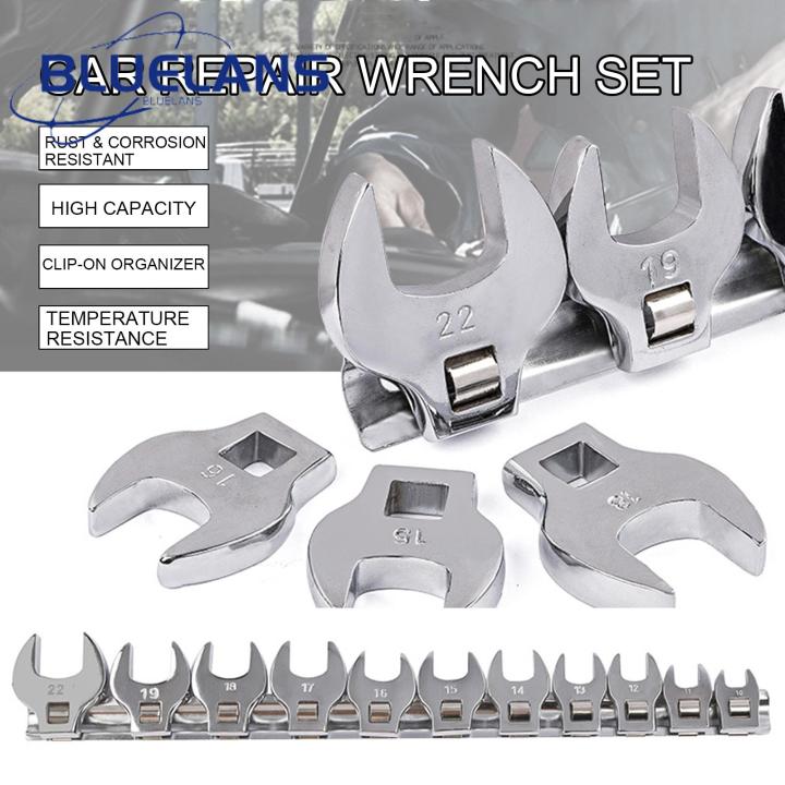 Crow Foot Wrench Set Premium Crowfoot Wrench Set with Organizer Rack ...