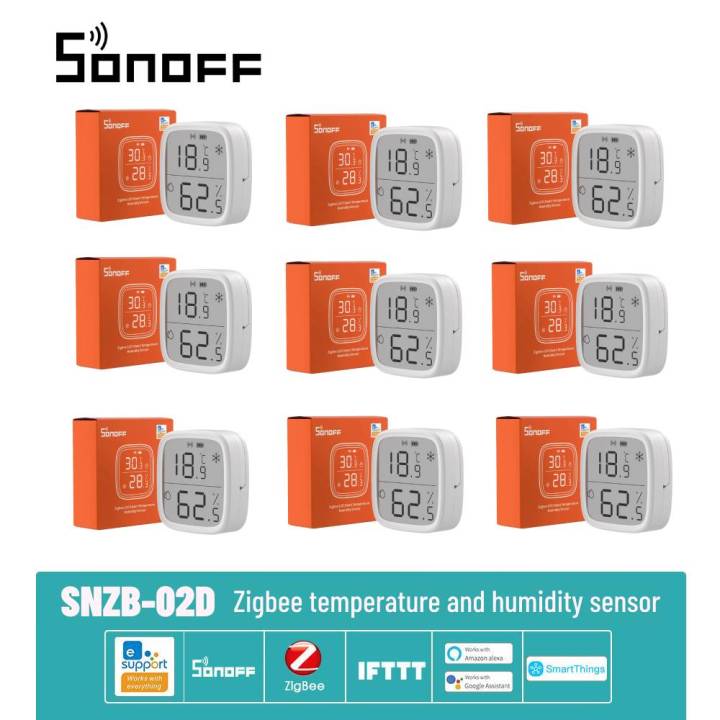 SONOFF SNZB-02D Zigbee Temperature Humidity Sensor Smart Home ...