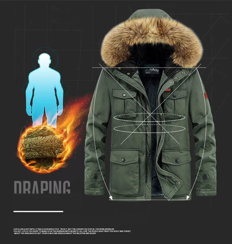Military Winter Parkas For Men