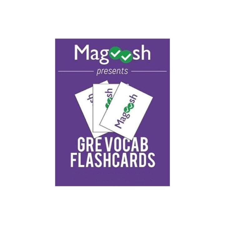Magoosh Presents GRE Vocab Flashcards (White Print) | Daraz.com.bd