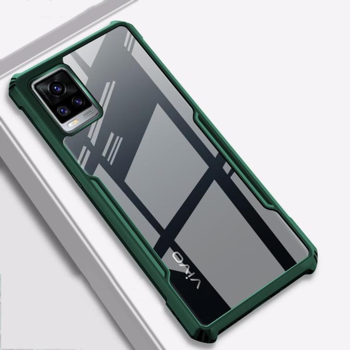 For Vivo V21E / Vivo Y73 Edge-Reinforced Shockproof Cushion Back Clear ...