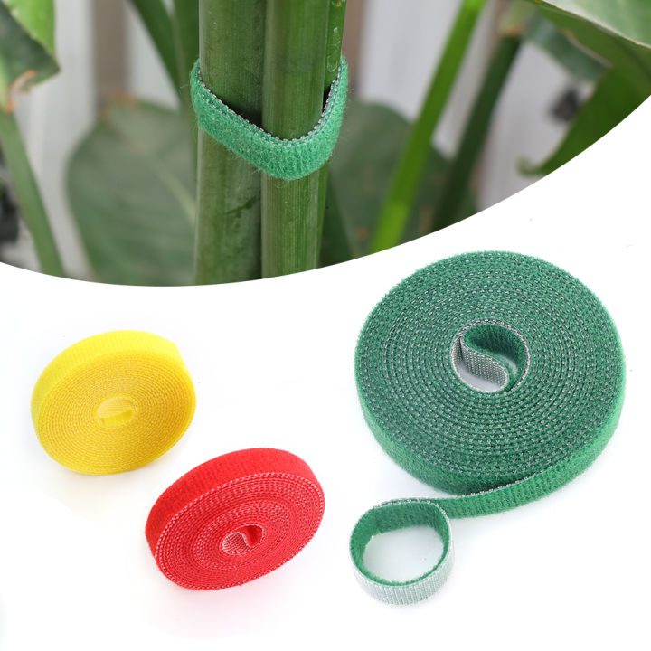 1/4Roll 2M Green Garden Twine Plant Ties Bamboo Cane Wrap Support Nylon ...