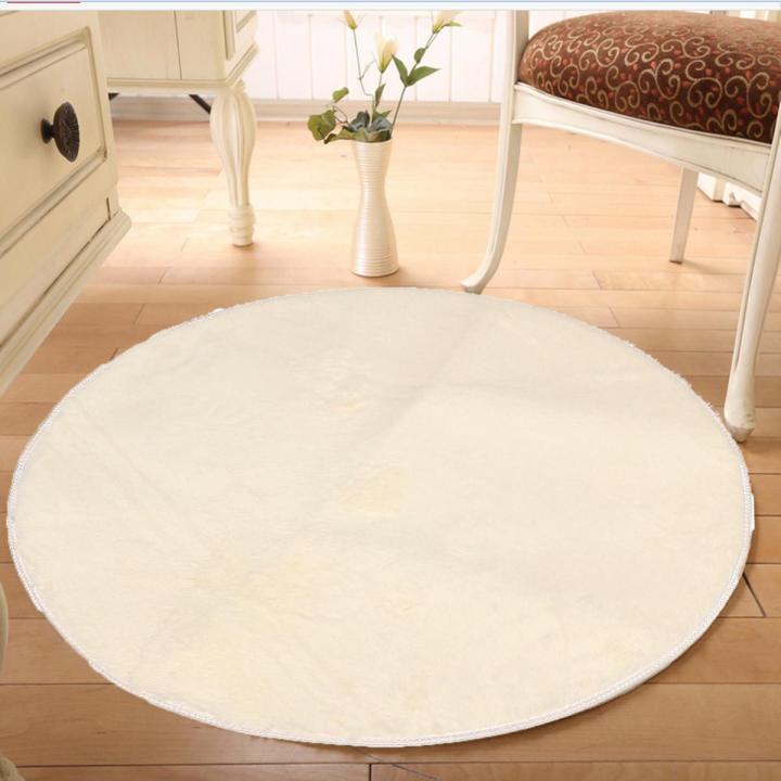 100x100cm Small Large Round Circle Circular Plain Modern Colours Shaggy ...