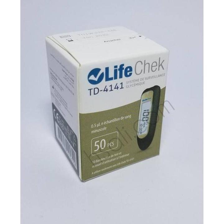 Life Check TD-4141 Blood Glucose Glucometer Sugar Test Strips - 25 ...