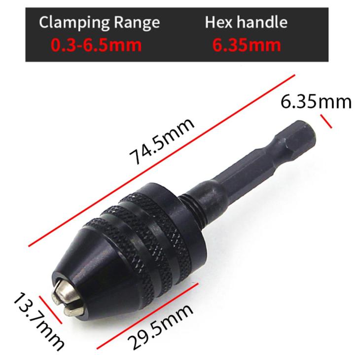 Drill Chuck Keyless Screwdriver Impact Driver Adaptor Electric Micro ...