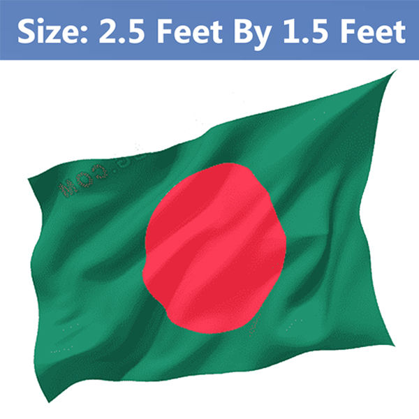 Premium 2.5ft x 1.5ft National Flag Bangladesh Factory Direct Supply ...