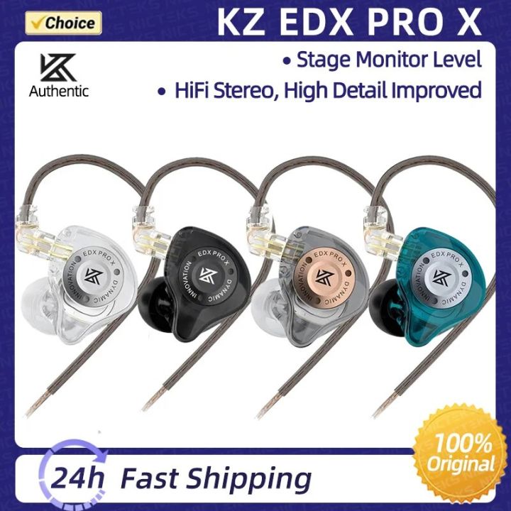 KZ EDX PRO X Wired Earbuds Dynamic Drive Earphone HIFI Bass Sport Noise ...