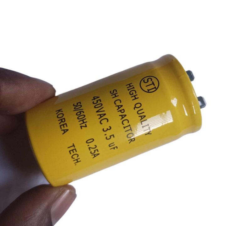 KOREA TECH High Quality 3.5uF 50Hz 60Hz 0.25A 450VAC Capacitor ORIGINAL ...