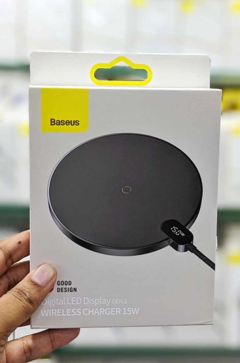 Baseus 15W Digital LED Display Gen 2 Wireless Charger | Daraz.com.bd