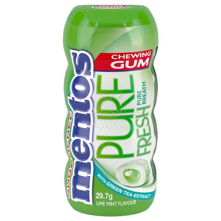 Mentos Pure Fresh Chewing Gum Lime Mint Flavor - 29gm (Sugar Free ...