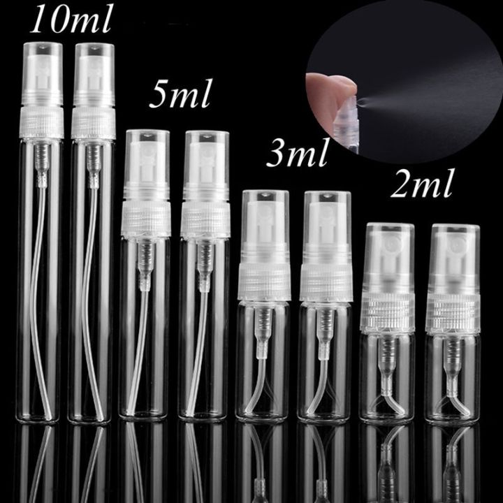 5Pcs 2/3/5/10ML Portable Mini Perfume Bottle Glass Empty Cosmetics ...