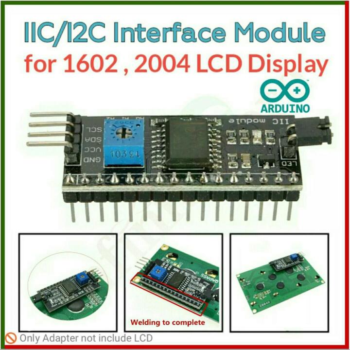 IIC I2C TWI SPI Serial Interface Board Port For Arduno 1602 2004 LCD LCD1602 Adapter Plate LCD ...