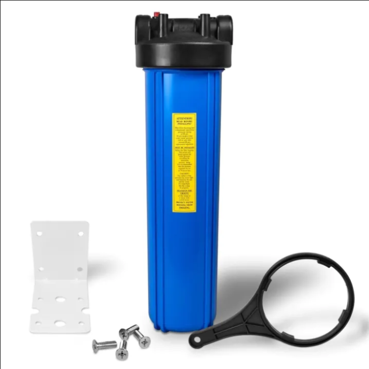 20 Inch Whole House jumbo Water Filter Housing 1-Inch Outlet/Inlet with ...