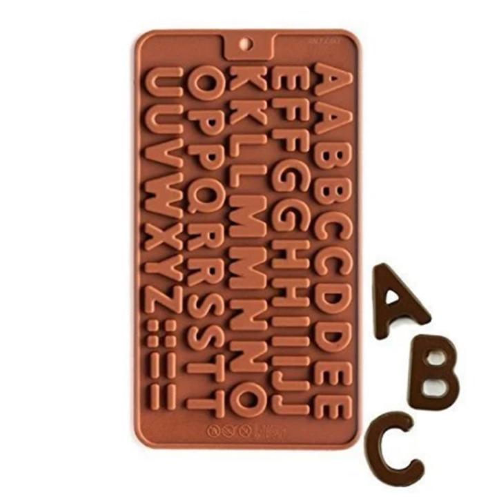 Flexible ABC Alphabet Birthday Silicone Mold Candy Chocolate Mold Cake ...
