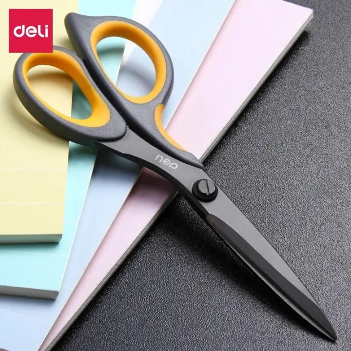 【NEW】 Deli 6027 77757 Stainless Steel Large Scissors Household Multi-Functional Office Tailor's ...