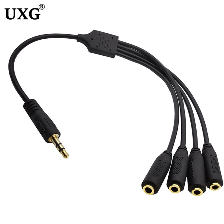 3.5mm 3 Way Port Aux Multi Headphone Earphone Audio Splitter Adapter 3 ...