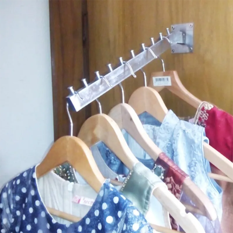 Hangers Wall Mounted of Hanging Clothes Hanger 1.pcs silver cloth ...