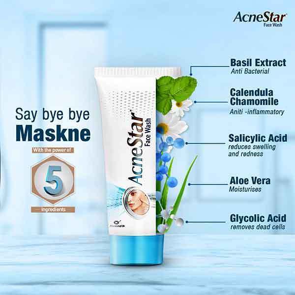 Acne star face wash 50g facial cleanser | Daraz.com.bd