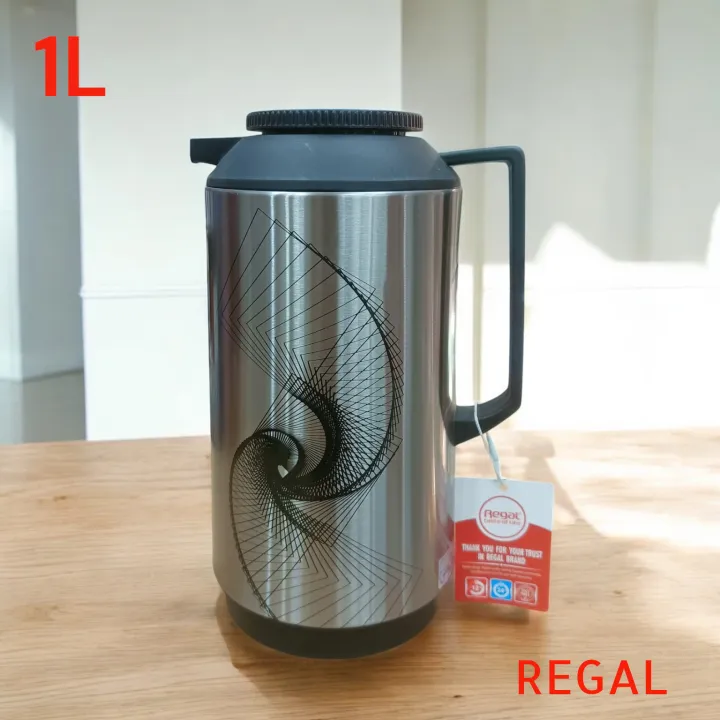 Regal 1L Flask - Premium Glass Refill, Leak-Proof Design, Double Wall ...