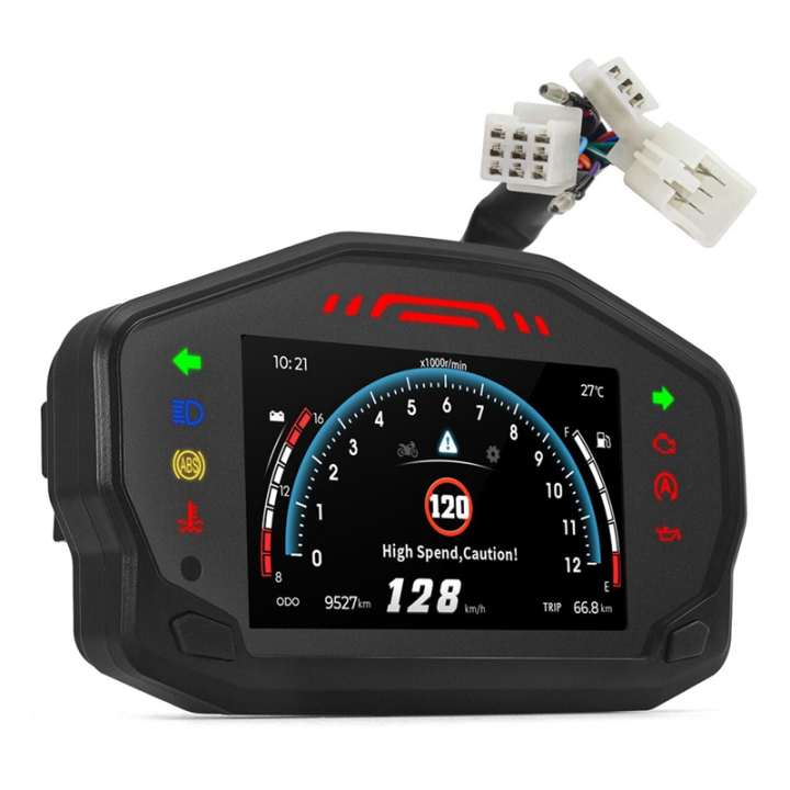 Motorcycle LED Speedometer LED Speedometer LCD Digital Odometer Fuel ...