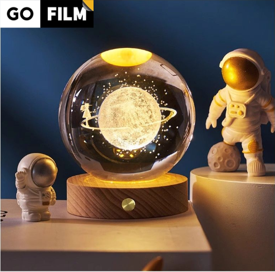 Solar System Globe Galaxy Crystal Ball 3D Laser Engraved Astronomy ...
