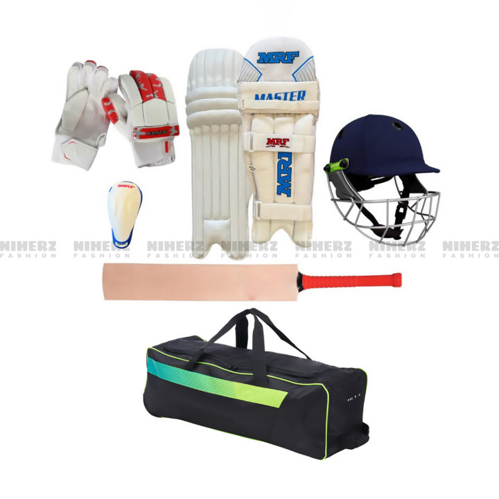 6 in 1 Premium Cricket Kit Full Set For Players Cricket Complete ...
