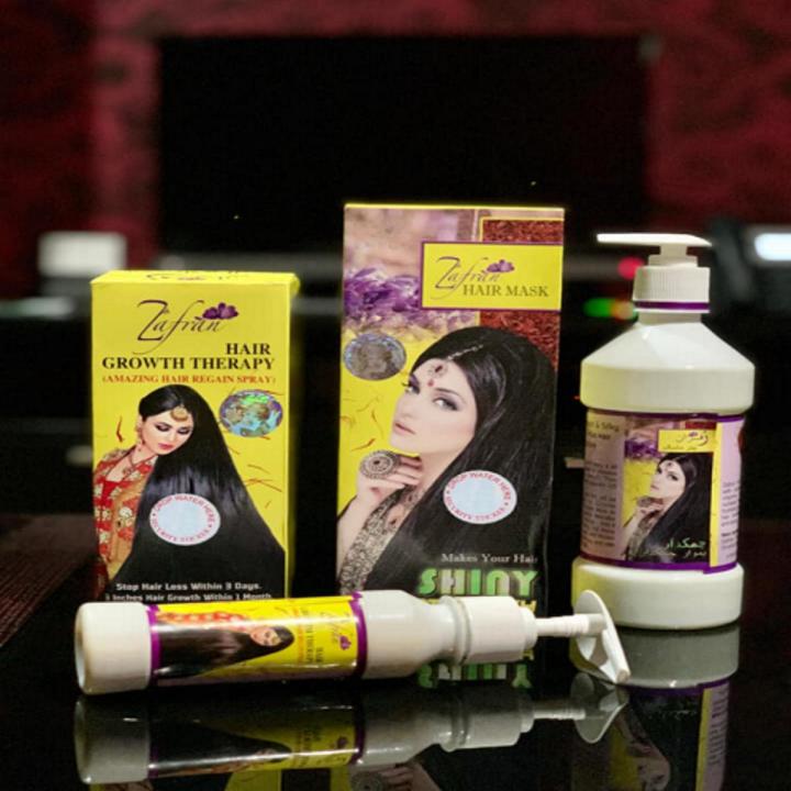 Zafran Hair Loss Combo Hiar oil & Hair Mask Bundle Authentic and ...