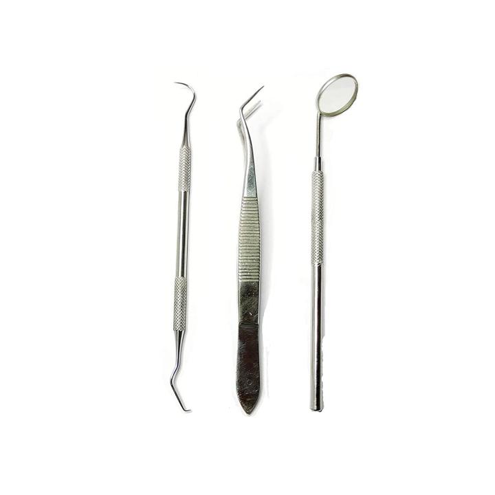 Dental PMT Set, Dental Tools includes 1 Dental Tweezer + 1 Dental Mouth ...