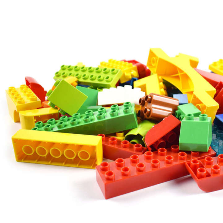 Large particle building block DIY compatible with Lego gear foundation ...