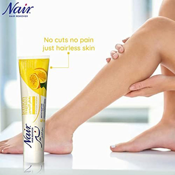 International UK product unwanted Hair removal cream Nair lemon ...