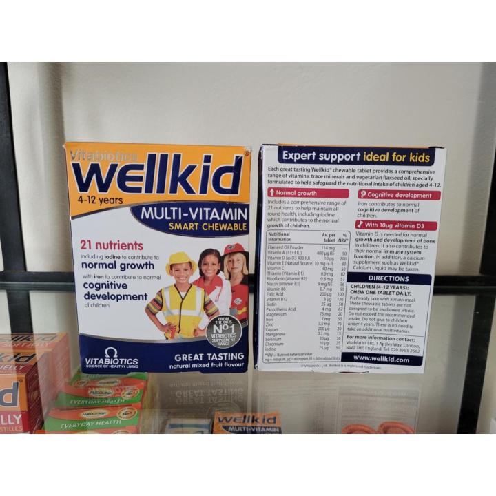 Vitabiotics WellKid Multi-Vitamin Smart Chewable 30 Tablets UK | Daraz ...