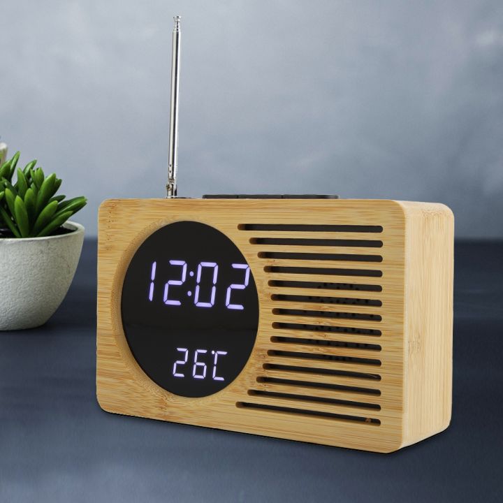 Multipurpose USB Di tal LED Alarm Clock Thermometer Time Temperature ...