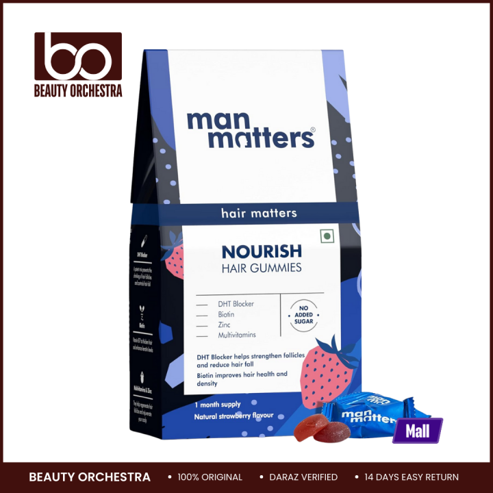 Man Matters Biotin Hair Gummies - 30 Gummies | Daraz.com.bd