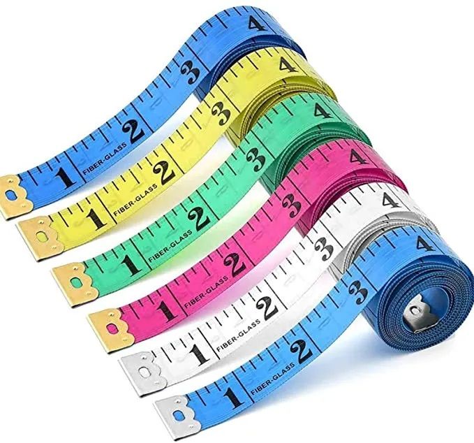 45 Inch Double Scale Sided Soft Measuring Tailor Tape without iron head ...