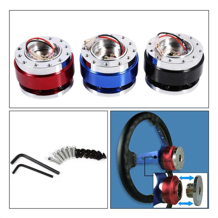 Racing Steering Wheel Base Quick Release Car Steering Wheel, Black ...