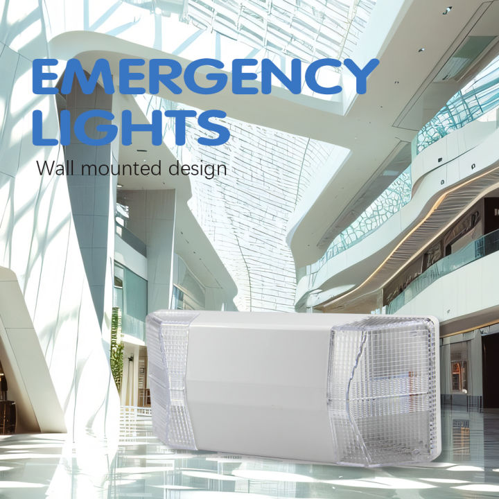 Emergency Evacuation Light Double Head LED Emergency Light Wall-mounted ...