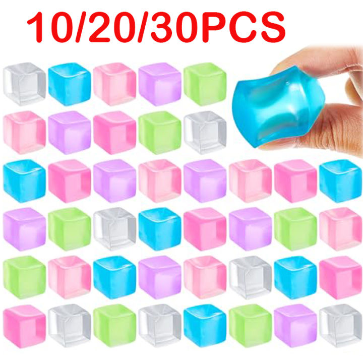 Square Ice Stress Ball Fidget Toys Stress Relief ADHD Autism Sensory ...