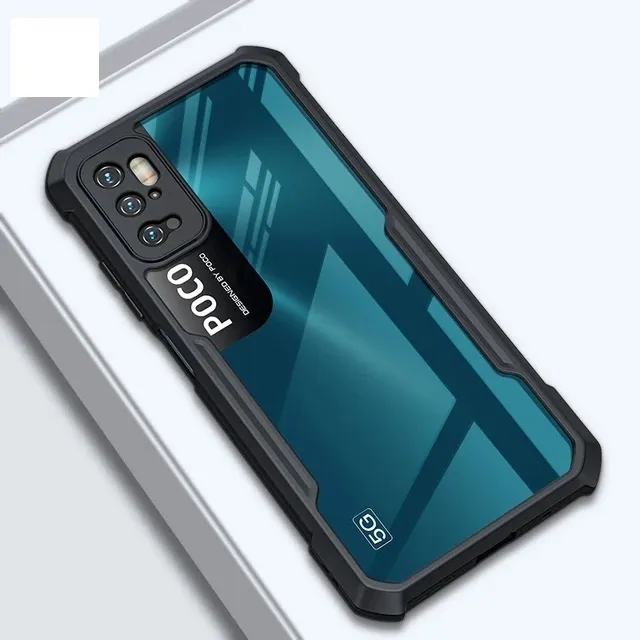 For Redmi Note 10 5g shockproof Transparent PC TPU Bumper Military ...