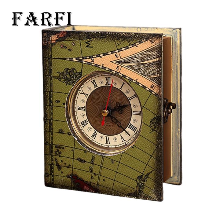 Secret Book Storage Box Vintage Style Book Storage Box with Clock Large ...