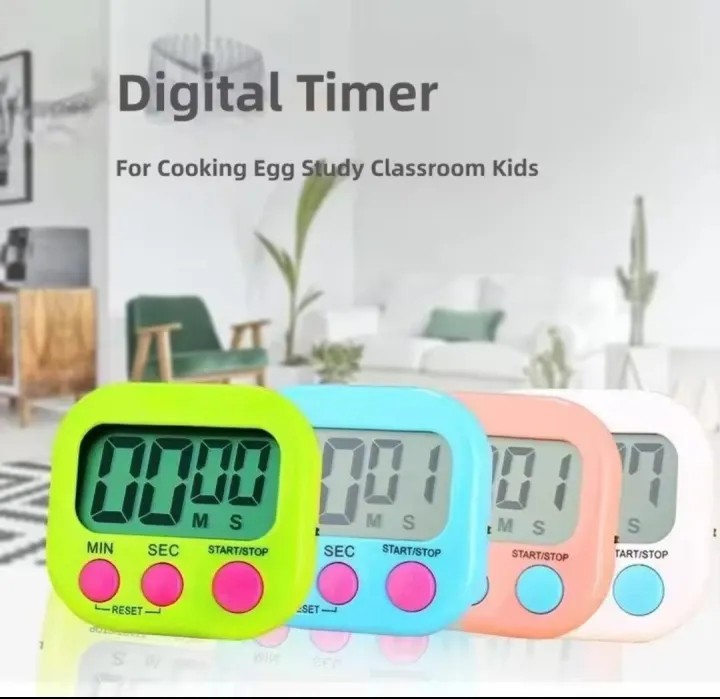Digital Kitchen Timer for Classroom and Study, Countdown Clock, Kitchen Gadgets, Utensil ...